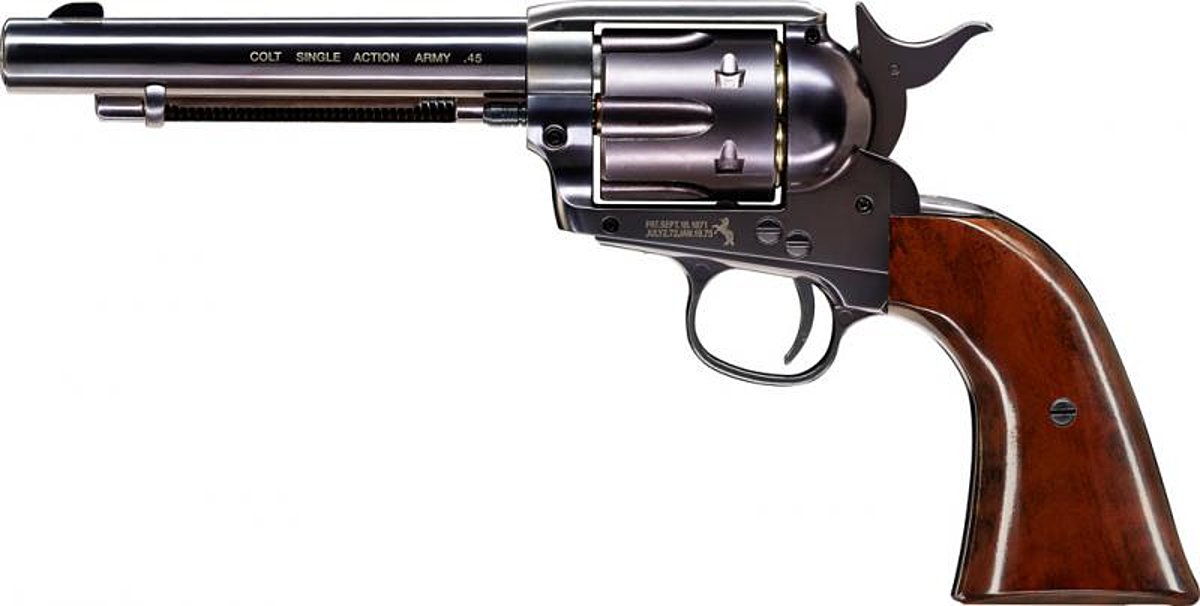 Colt Single Action Army brüniert - Co2 Revolver - Waffen Brammer